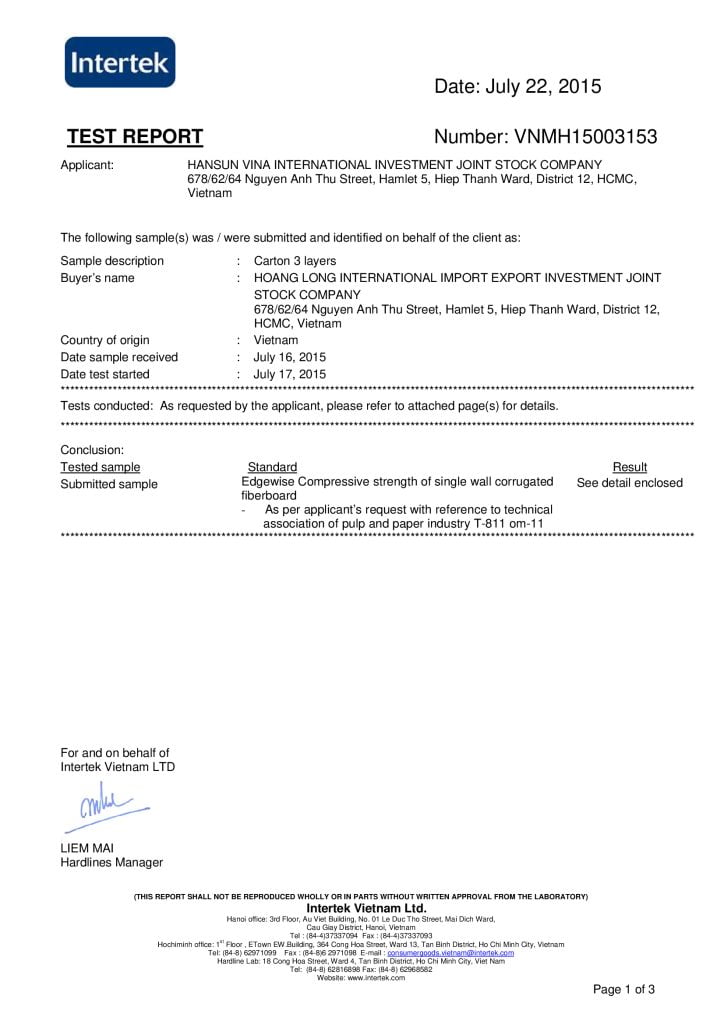 Hoàng Long - Công Ty Chuyên Sản Xuất Thùng Carton Uy Tín